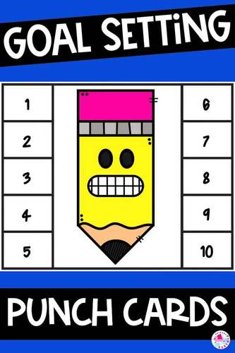 BEHAVIOR REWARD PUNCH CARDS - SCHOOL EMOJIS by Primary Piglets | TPT