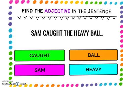 Adjectives Boom Cards™ Distance Learning Language by Creating 4 ESL