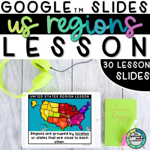 Regions of America Lesson by Amanda Bowen - The Sci Ed Teacher | TPT