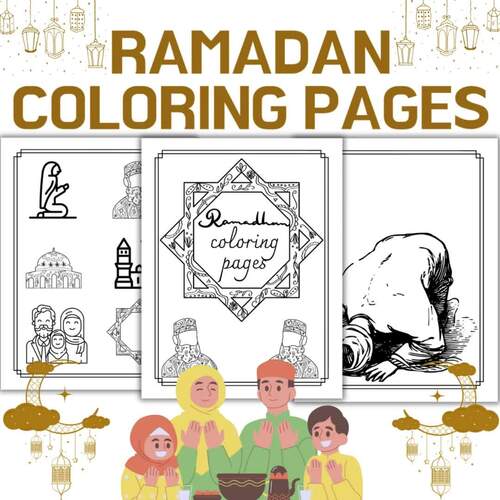 Ramadan coloring pages - Islamic Activities - ages 2 - 6 by Little ...