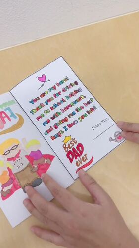 Father’s Day Thank-You Card Craft – Writing & Coloring Activity for Kids