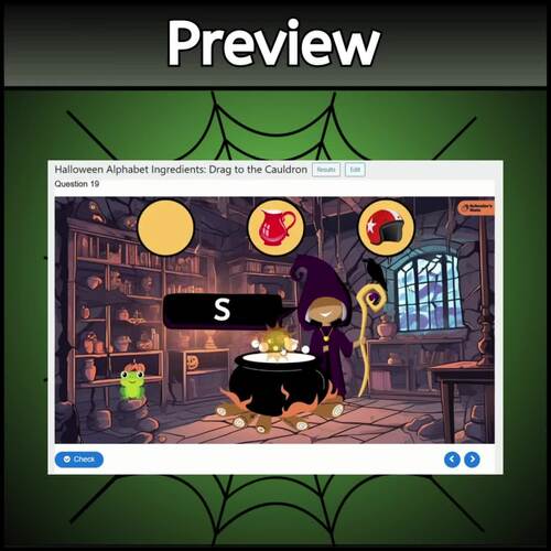 Halloween: Alphabet Ingredients: Drag to the Cauldron Digital Resources