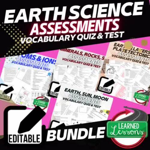 Sound, Light, Heat Waves Assessments, Test, Quiz, Physical Science ...