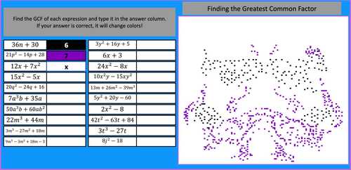 Finding the Greatest Common Factor (GCF) - Preview to Factoring - PIXELS