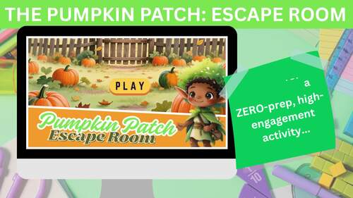 Fall Escape Room Digital Resource | Pumpkin Reading Comprehension ELA ...