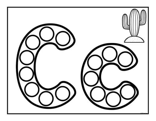 Spanish Alphabet Dot it Letter Mats by E is for Erica | TPT