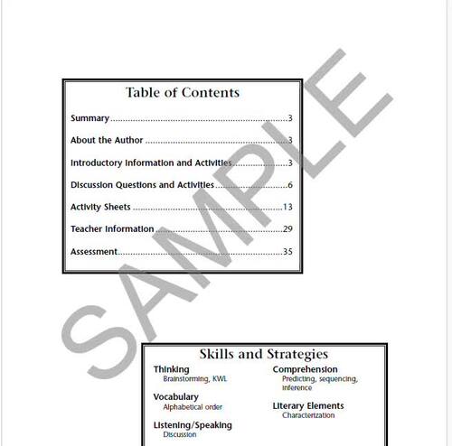 Anansi the Spider Novel Units® Teacher Guide Novel Study | TPT