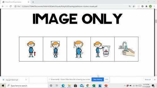 Bathroom Visuals - Potty Training Visuals by Hello Calm Education