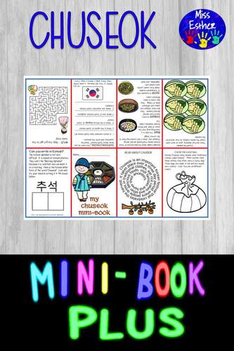 Chuseok (Korean Harvest Festival) Mini-Book 8 Resource Pack UPGRADED!