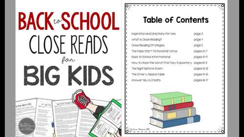 Back to School ELA Bundle for Middle School | TPT