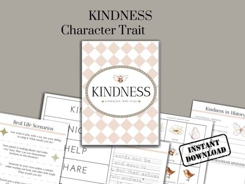 Kindness Character Trait Unit Study for Kids | PreK–4th Grade | Morning ...