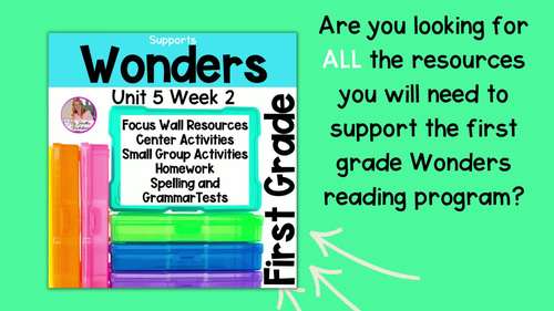 Wonders First Grade Reading Unit 5 Week 2 | Centers and Small Group ...