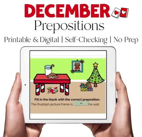 December SpEd Receptive Skills | Christmas Boom Cards | Self-Checking ...