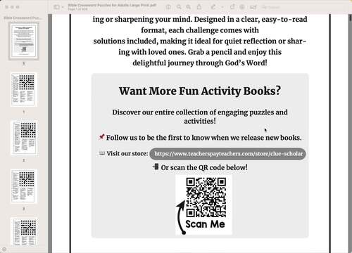 Bible Crossword Puzzle Book for Adults – 100 Easy New Testament Puzzles ...