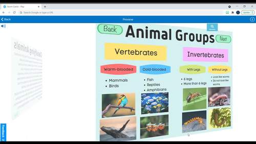 Classifying Animals Boom Cards by Hands on Learning LLC | TPT