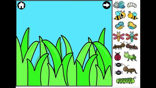 Build a Scene - Bug & Insect Theme (Boom™ Cards) by The Chatty Classroom