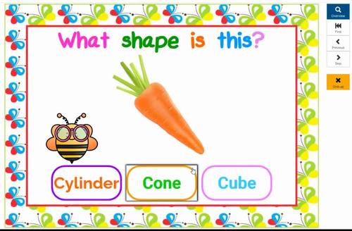 Spring Math 3D Shaped in Real Life Practice Boom Cards by Math Through ...