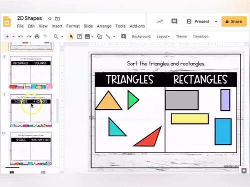 First Grade Geometry for Google Slides - Distance Learning by Keep Your ...