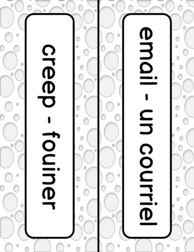 Mur de mots | French word wall | social networking vocabulary | TPT