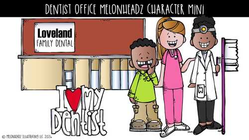 Dentist Office clip art, Melonheadz Characters Mini by Melonheadz Clipart
