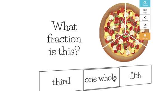 Food Fractions - Digital Learning by the small but mighty teacher