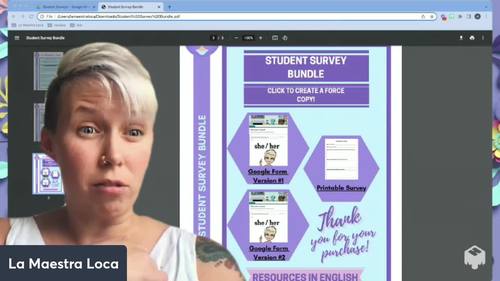 Back to School Student Survey Bundle by La Maestra Loca LLC | TPT