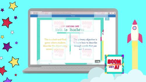 Adjectives for Describing food BOOM CARDS printable GOOGLE SLIDES ...