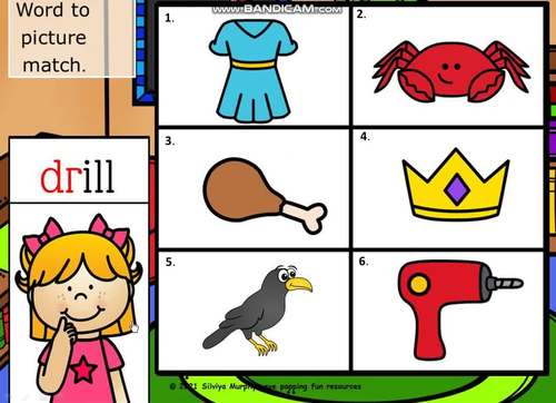 Blends cr and br Powerpoint game and pdf by Murphys lesson design studio