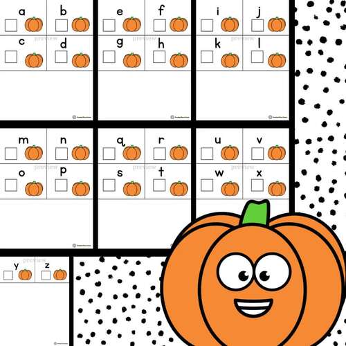 Pumpkin Alphabet Center| Pumpkin Letter Matching Game| Fall Pumpkin Center