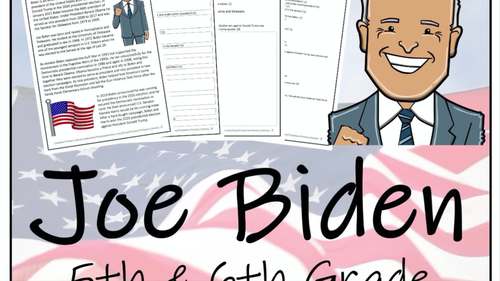 Joe Biden Close Reading Comprehension Activities | 5th Grade & 6th Grade