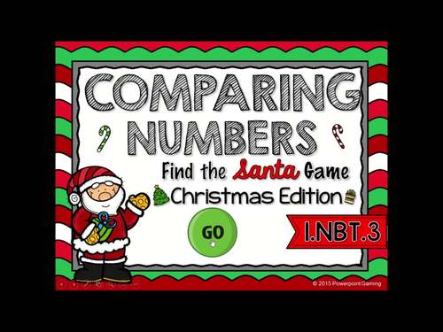 Comparing Numbers Christmas Powerpoint Game by Teacher Gameroom | TpT