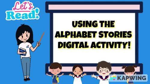 Preschool & Kindergarten ELA Reading Activity Alphabet Stories ...