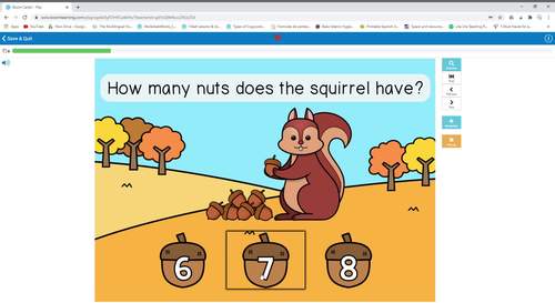 Fall Theme Counting 0 to 10 Boom Cards by Hands-on Multilingual Fun