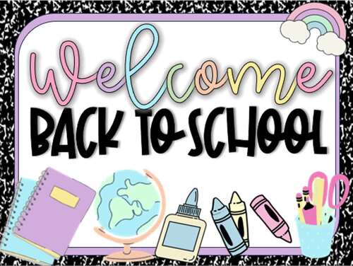 EDITABLE: Open House Slides, Back to School Slides, Retro Pastel Decor