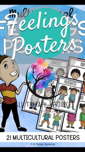 MULTICULTURAL FEELINGS POSTERS - Diversity & Inclusion Emotions Posters