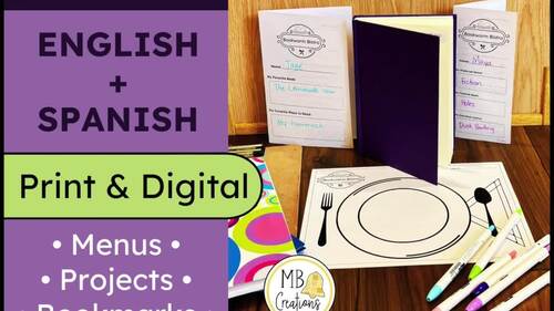 Book Tasting Menu Editable on PPT & Projects: English & Spanish ...