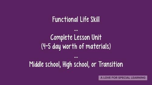 Cleaning Lesson Life Daily Living Skills Special Education Distance ...