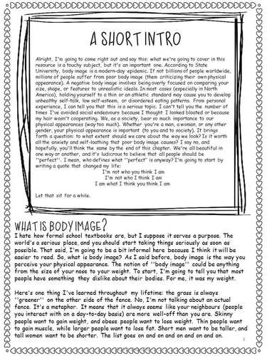 Understanding Body Image and Eating Disorders: A Grade 7/8 Health Resource