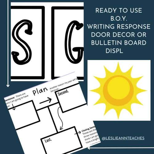 It's Going to be a BRIGHT Year Bulletin Board SET & Student Writing Display