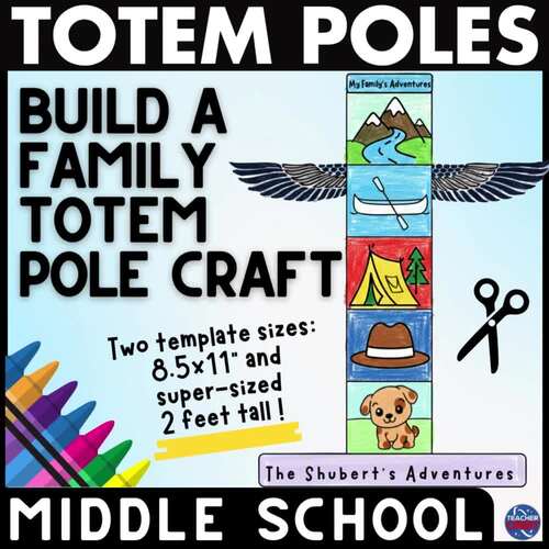 Native American Heritage Month Activity Build a Family Totem Pole Craft ...