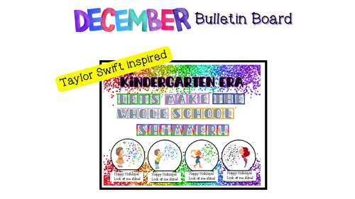 Taylor Swift Inspired December Bulletin Board by Julez and Jaz | TPT