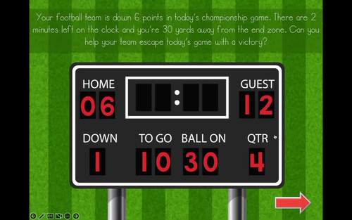 Exponents and Scientific Notation Digital Math Football Escape Room ...