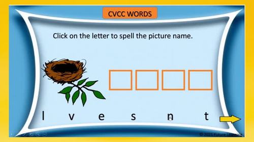Kindergarten Phonics: CVC, CVCC and CCVC Words PowerPoint Game | TpT