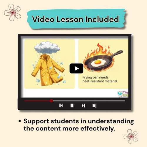 Properties of Matter Worksheets with Video Lesson | Science Grade 4–6