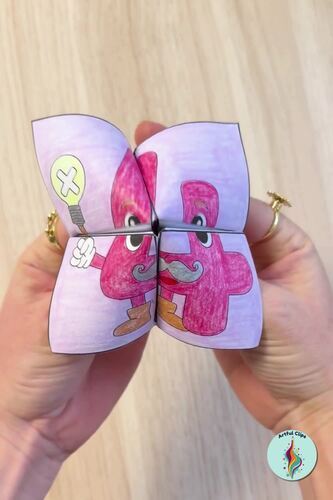Multiplication and Division by 4 Cootie Catcher Math Games Fact ...