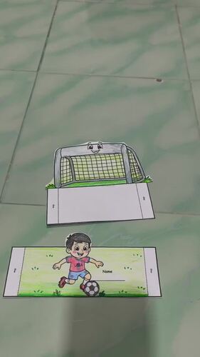 World Cup Math Craft | Football Soccer Goal Cut and Paste Activity for Kids