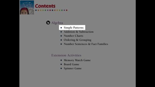 Algebra: Simple Patterns - Practice the Skill 1 - PC Gr. PK-2 | TPT