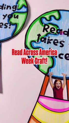 Read Across America Craft | Reading Hot Air Balloon Activity | March