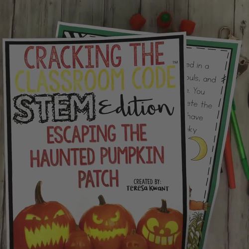 Halloween STEM Escape Room Cracking the Classroom Code™ Lower Elementary