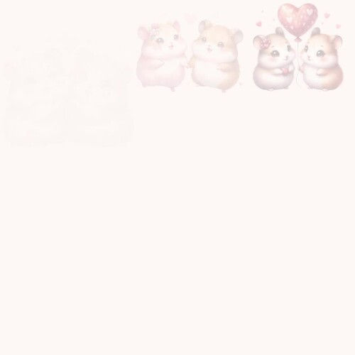 Cute Hamster Valentine Clipart, Valentine's Day, Watercolor Sublimation ...